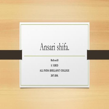 Shifa ppt | PDF | Gardening | Home & Garden