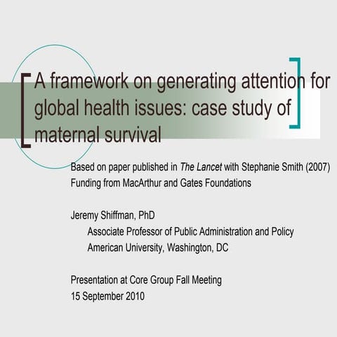 Shiffman Framework | PPTX