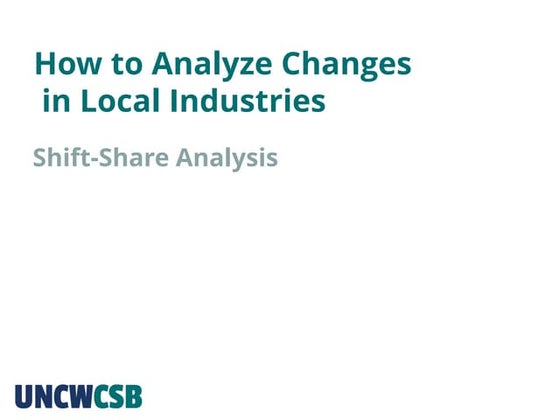 Shift and share slides | PDF