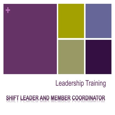 Shift leader | PPTX