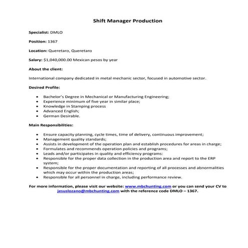 1373 process engineer stamping | PDF