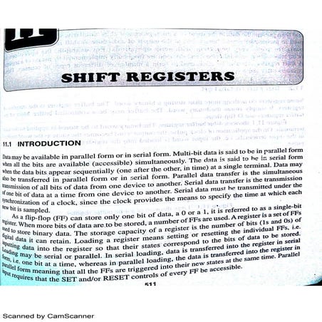 Shift registers | PDF
