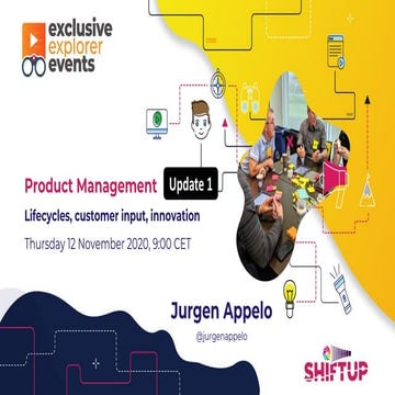 Product Management. Lifecycles, customer input, innovation | PPT