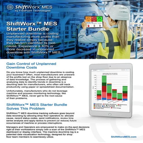 ShiftWorx MES - SaaS Starter Bundle - FreePoint Technologies | PDF