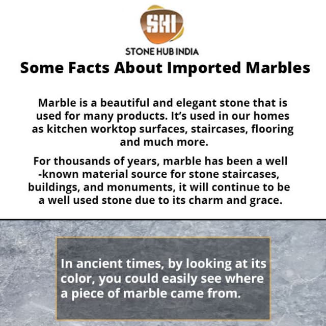 Some Facts About Imported Marble- Infographic | PDF | Geology | Science
