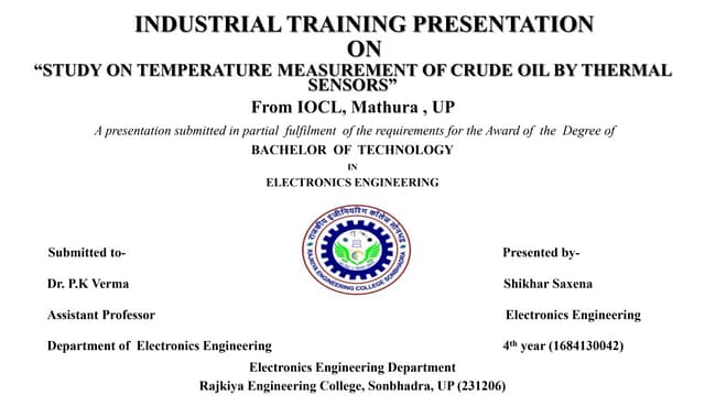 power transformer Temp Measurement indicators | PPTX