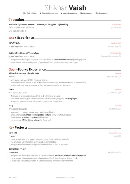 Omkar Pathak Resume | PDF