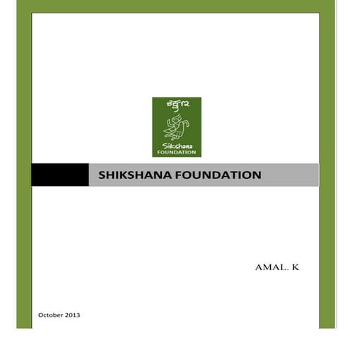 Shikshana Foundation | PDF