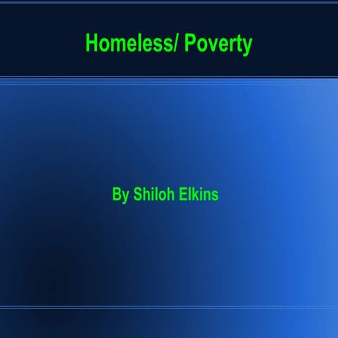 Homeless | PPT
