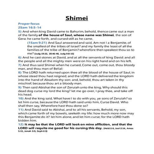 Shimei | DOCX