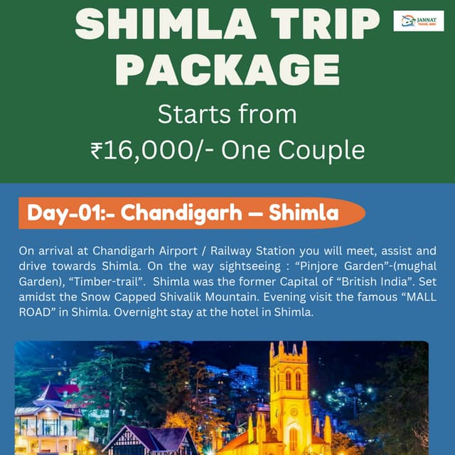 Shimla Tour Packages Book Shimla Tour and Plan your Shimla Trip | PDF