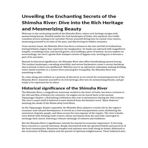 Devarayanas Durga's Premier Luxury Escape | PDF