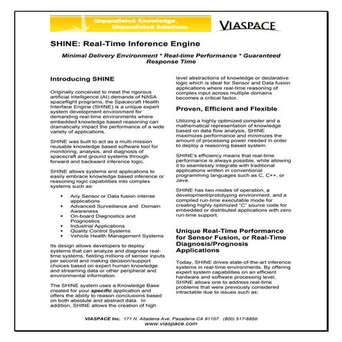 Shine Technology data sheet | PDF