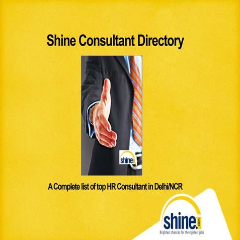 Shine.com-Print Directory By Hindustan Times | PPT