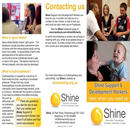 Shine support and development workers - leaflet | PPT