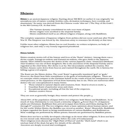 Shinto | PDF