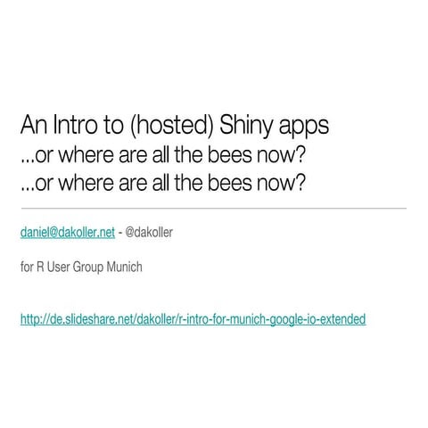 R Shiny Cheat Sheet