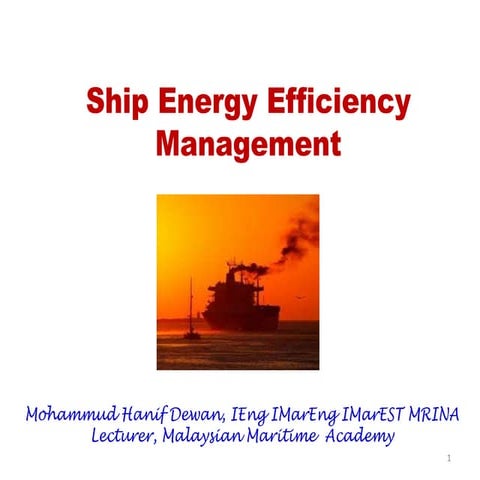 Ship Energy Efficiency Management-2016 | PDF