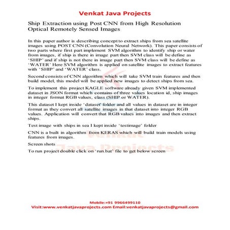 Ship extraction using post cnn from high resolution optical remotely ...