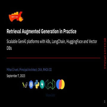 Retrieval Augmented Generation In Practice Scalable Genai Platforms