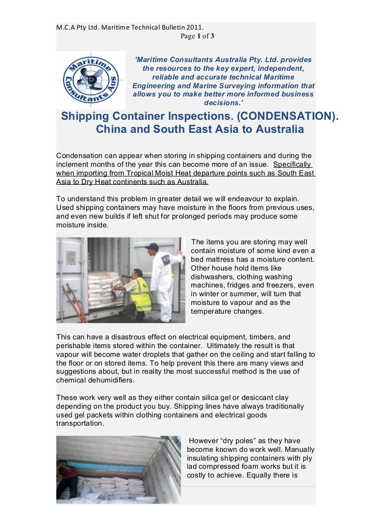 Shipping Container Inspections