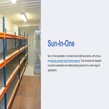 Shipping container solar lighting Wilmington | PPT