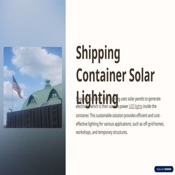 Shipping Container Solar Lighting Kits.pptx