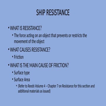 Ship Resistance.pptx naval architecture 2 | PPTX