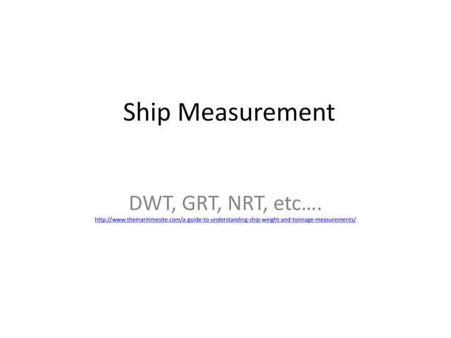 Ship Construction- Ship Dimensions | PDF