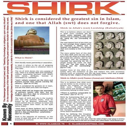 Shirk | PDF