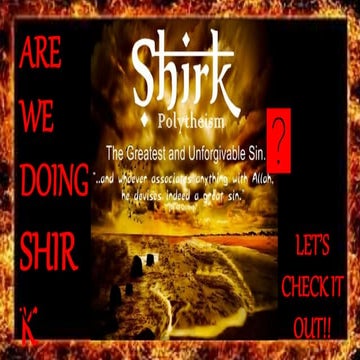 Shirk - Associating Partner with Allah & Concept of Tawhid | PPT