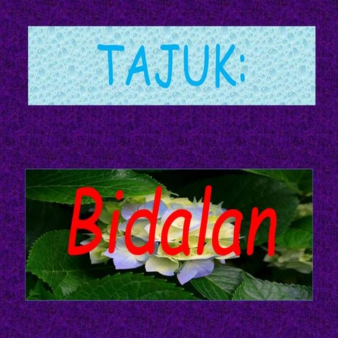 Bidalan -Shirley ak Mawar | PPTX