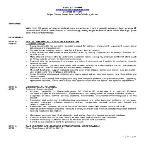 Shaun mitchell resume July2015 | DOCX