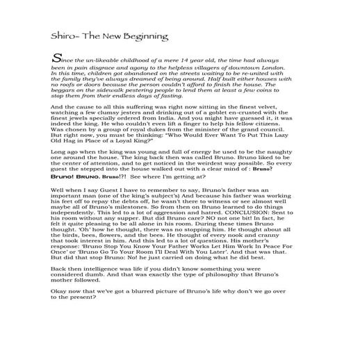 Shiro the new beginning | PDF