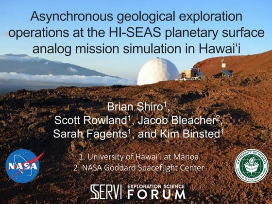 Geological field activities at the HI-SEAS planetary surface analog ...