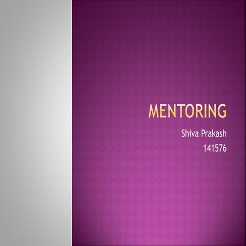 Mentoring | PPTX