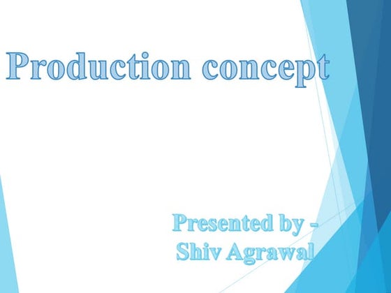 Production Analysis | PPT