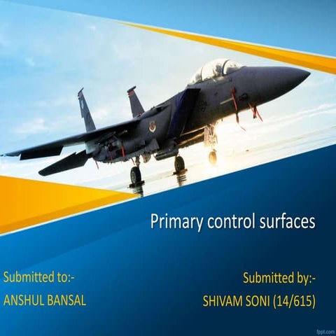Hands on experience with primary control surfaces | PPT