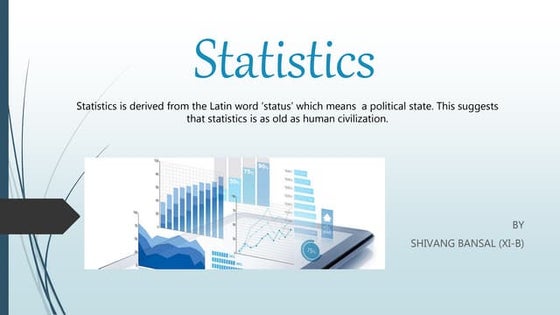 Basics of Statistical Analysis | PPTX