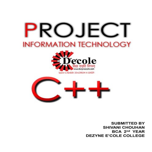 Shivani Chouhan , BCA Third Year | PDF