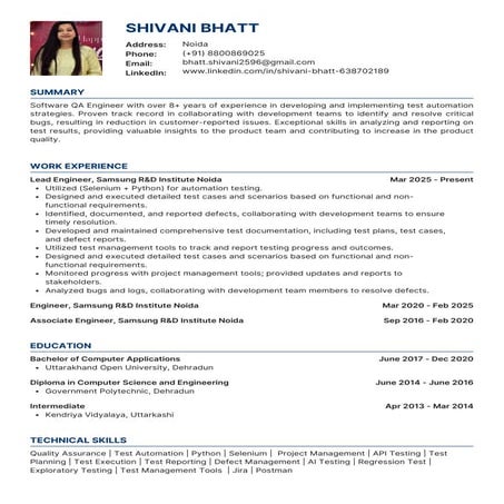 Sample resume Shivani_Resume_2025 (1).pdf