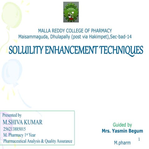 Pharmaceuticals aqueous PPT presentation | PDF