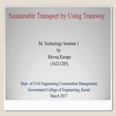 Light rail transit system | PPTX