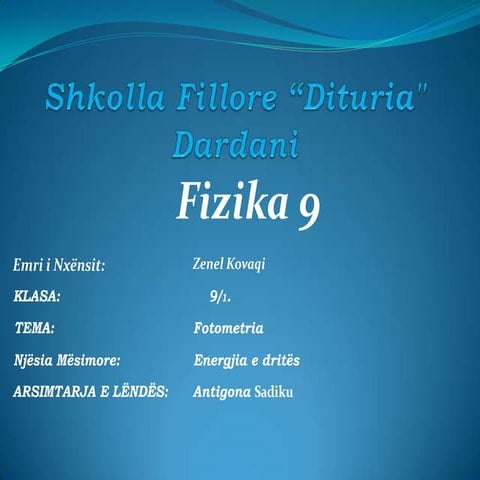 Shkolla fillore | PPTX
