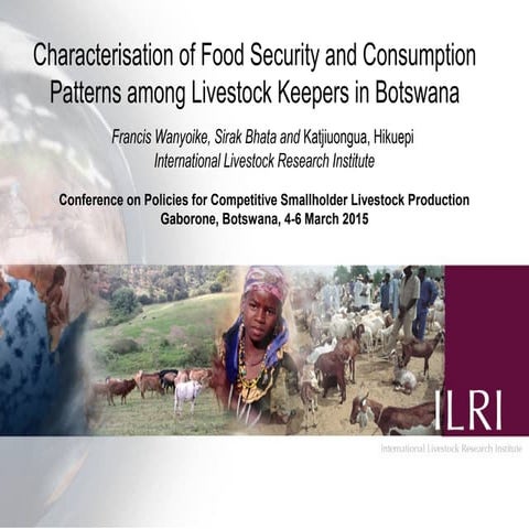 Characterisation of food security and consumption patterns among ...