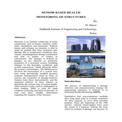 Structural Health Monitoring | DOC