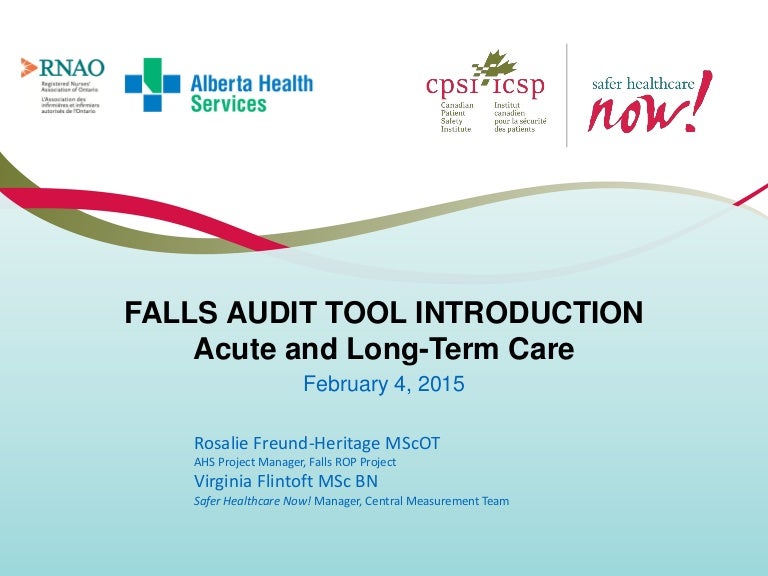 Falls Prevention & Management: A New Tool To Help With Process Improv…