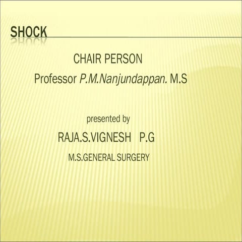 shock types management | PPT