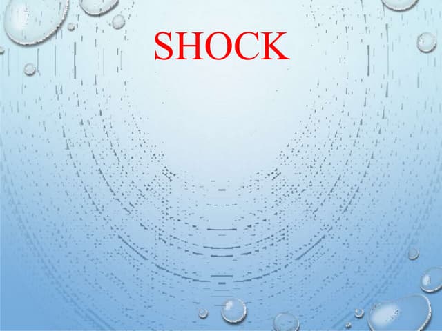 Shock | PPTX