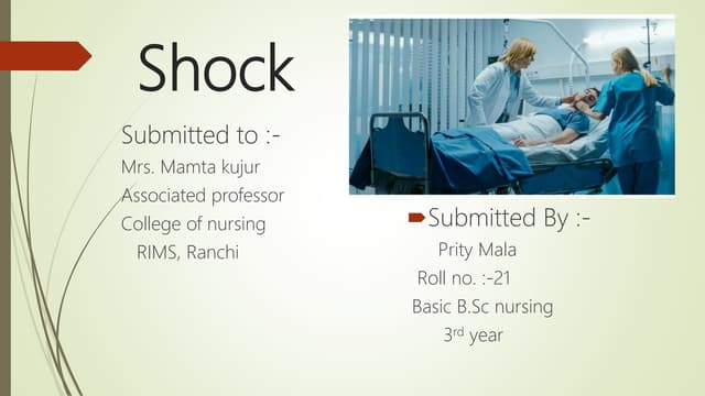 Types of shock | PPTX